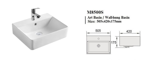 TIARA M8500S BASIN (8800) *Contact us for best price – Domaco