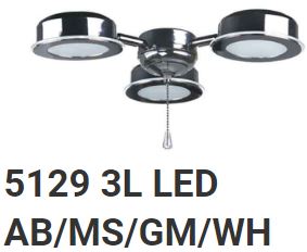 Fanco Light Kit - 5129 3L LED 24W (RGB) – Domaco