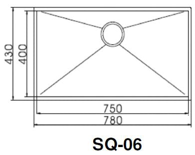 ENGLEFIELD SQ-06 1.2mm Handmade S/Steel Undermount Kitchen Sink – Domaco