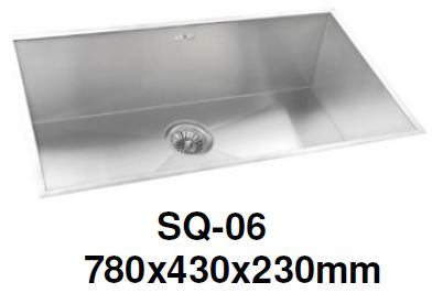 ENGLEFIELD SQ-06 1.2mm Handmade S/Steel Undermount Kitchen Sink – Domaco