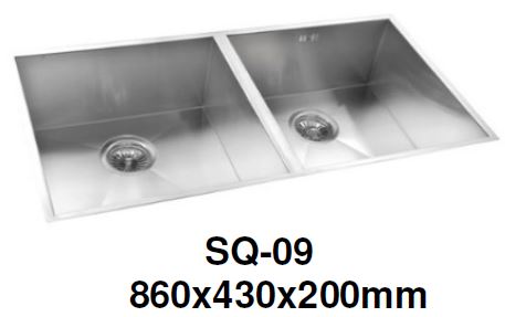 ENGLEFIELD SQ-09 1.2mm Handmade S/Steel Undermount Kitchen Sink – Domaco