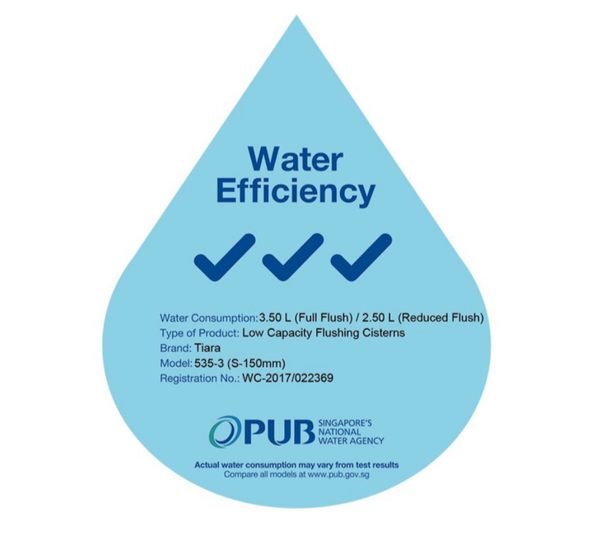 Tiara 535 Rimless Washdown Flushing 1-Piece Toilet Bowl – Domaco